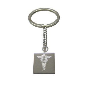 Kiola Designs | Accessories | Etched Detailed Caduceus Medical Symbol ...